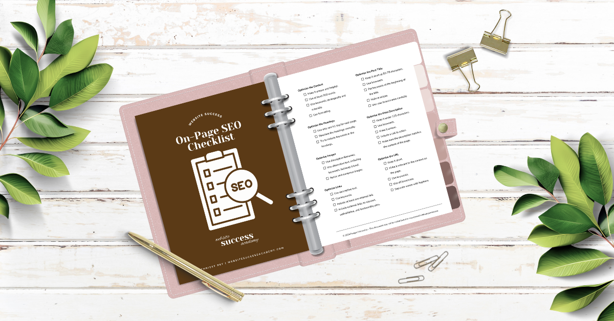 On-Page SEO Checklist - Website Success Academy
